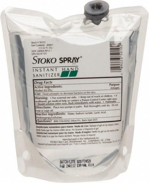 Stoko Spray Instant Hand Sanitizer 400ml - PN55010212, Pack of 4 – Noah ...